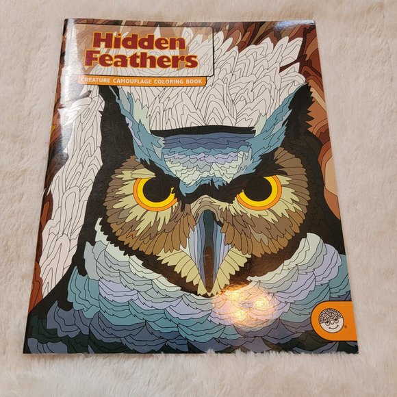 Mindware | Office | Hidden Feathers Creature Camouflage Coloring Book ...